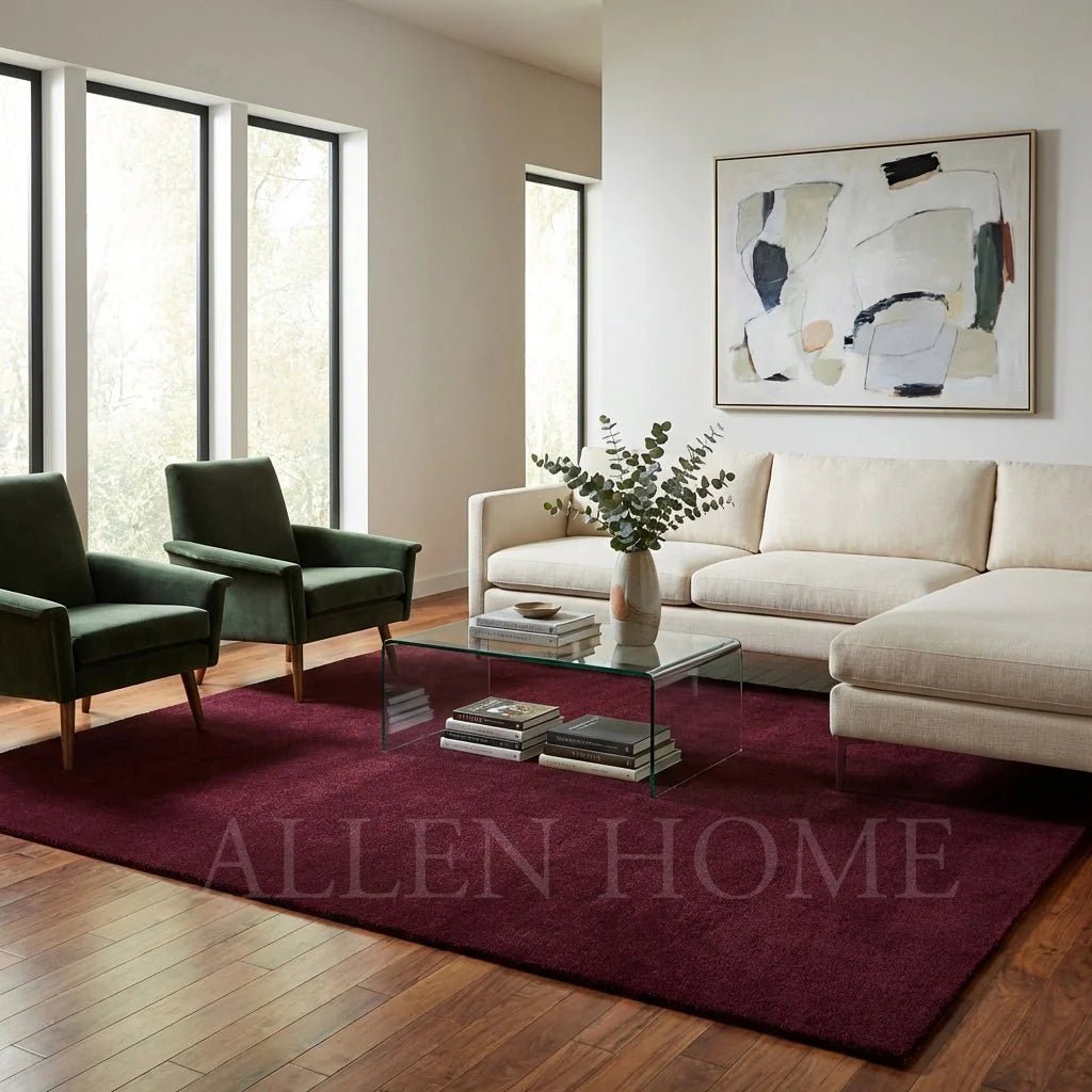 Solid Wool Rugs - Minimalist Elegance | Allen Home Rugs