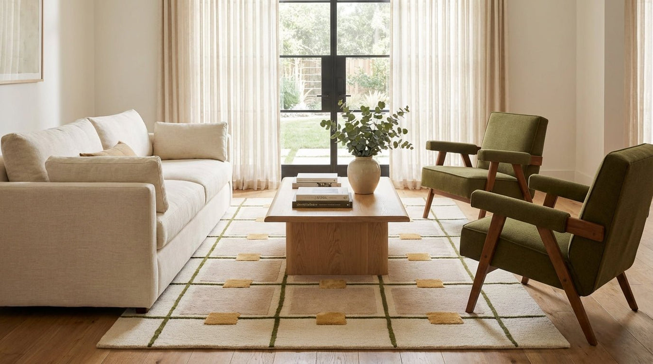 Greer Hand-Tufted Wool Modern Area Rug | Allen Home