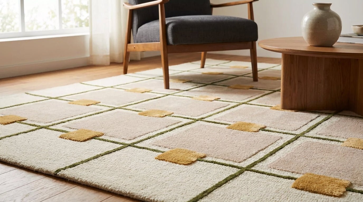 Greer Hand-Tufted Wool Modern Area Rug | Allen Home