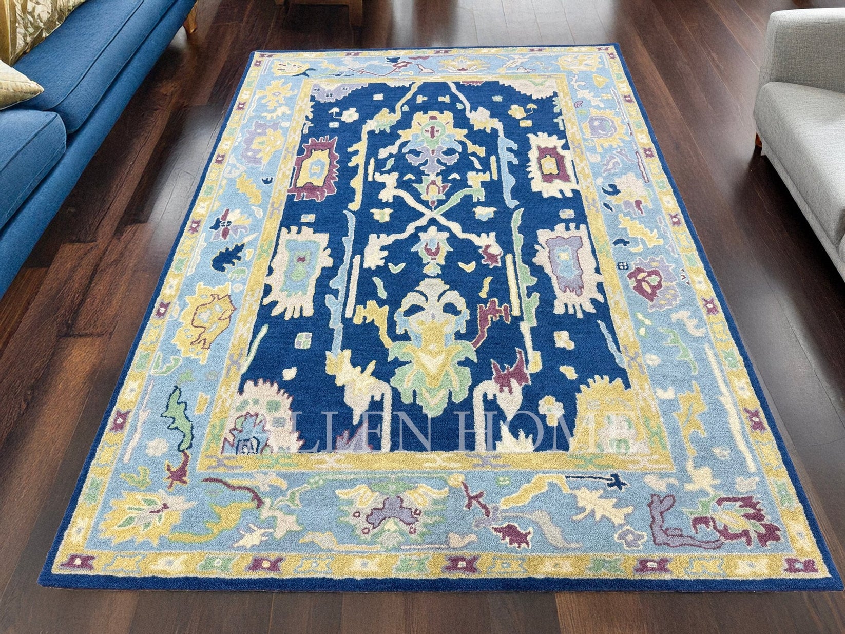 Oushak Caroline Hand-Tufted Wool Rugs | Allen Home | Free Shipping