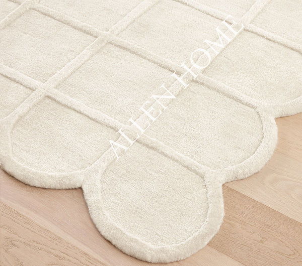 Selena Scallop Rug – Pastel Rug for Baby & Kids Room | Allen Home